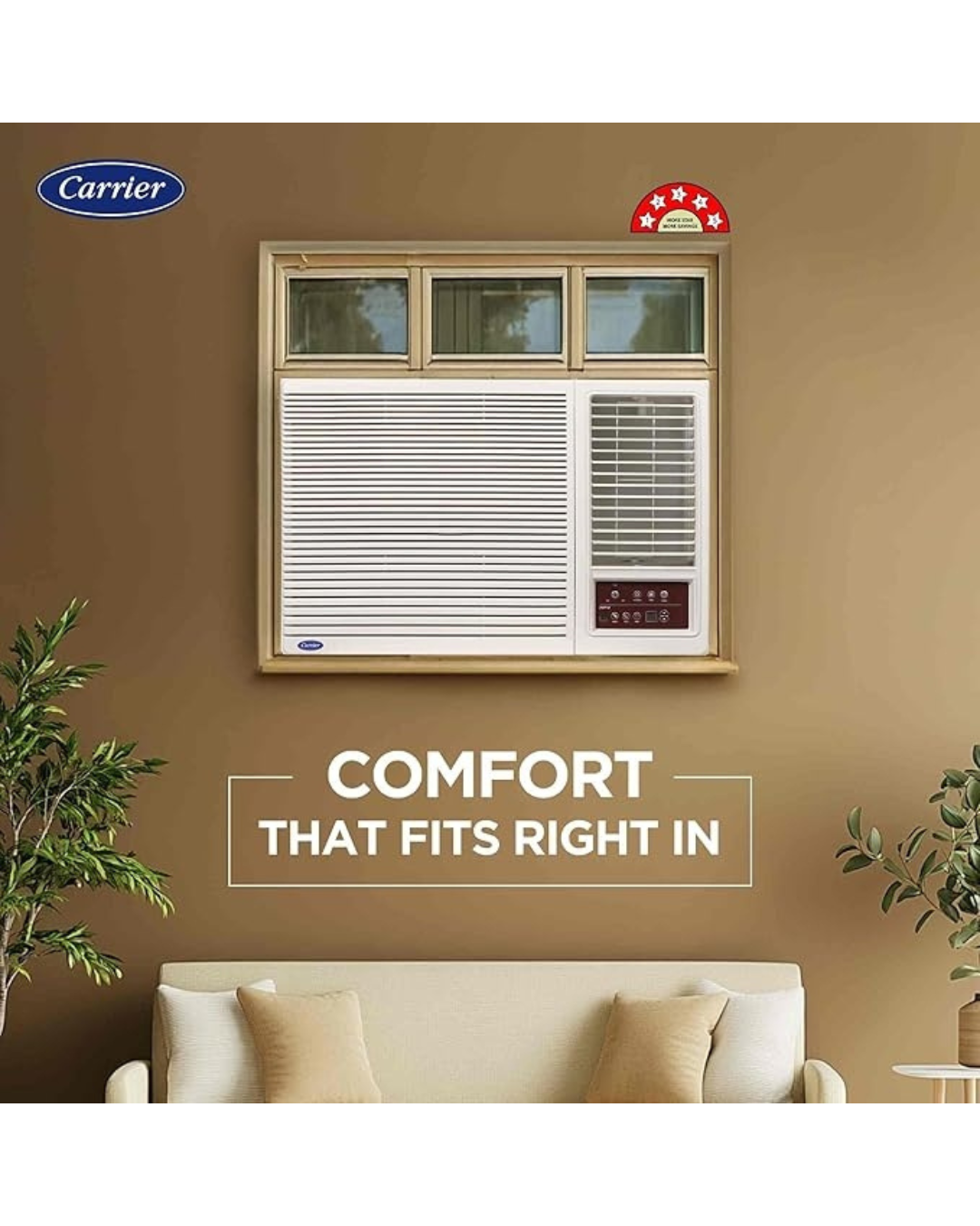 Carrier 1.5 Ton 5 Star Inverter Window AC(Copper,High Density Filter ...